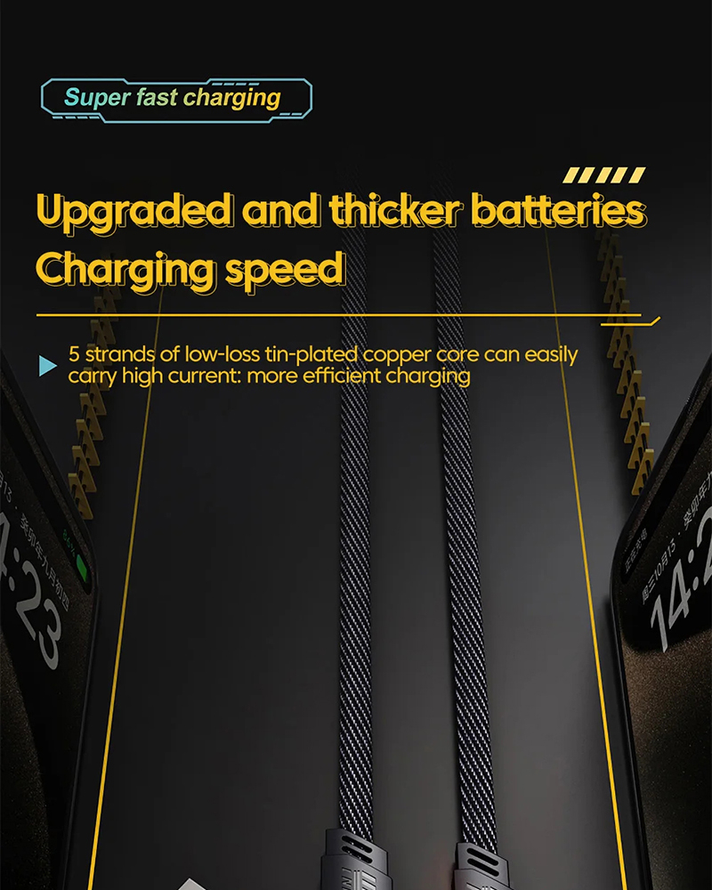 Free Gift 65W 4 In 1 Mecha Fast Charging Cable USB Type C Charging Data ...