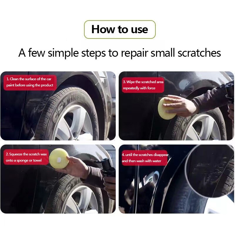 No Scratches! Car Scratch Remover Car Polish Cream Scratch Remover ...
