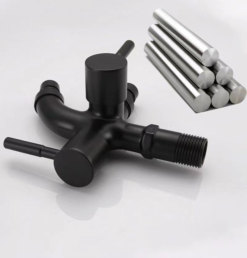 Stainless Steel Faucet Two Way Water Tap Tap Bathroom Faucet Air Double ...