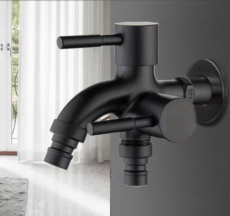 Stainless Steel Faucet Two Way Water Tap Tap Bathroom Faucet Air Double ...