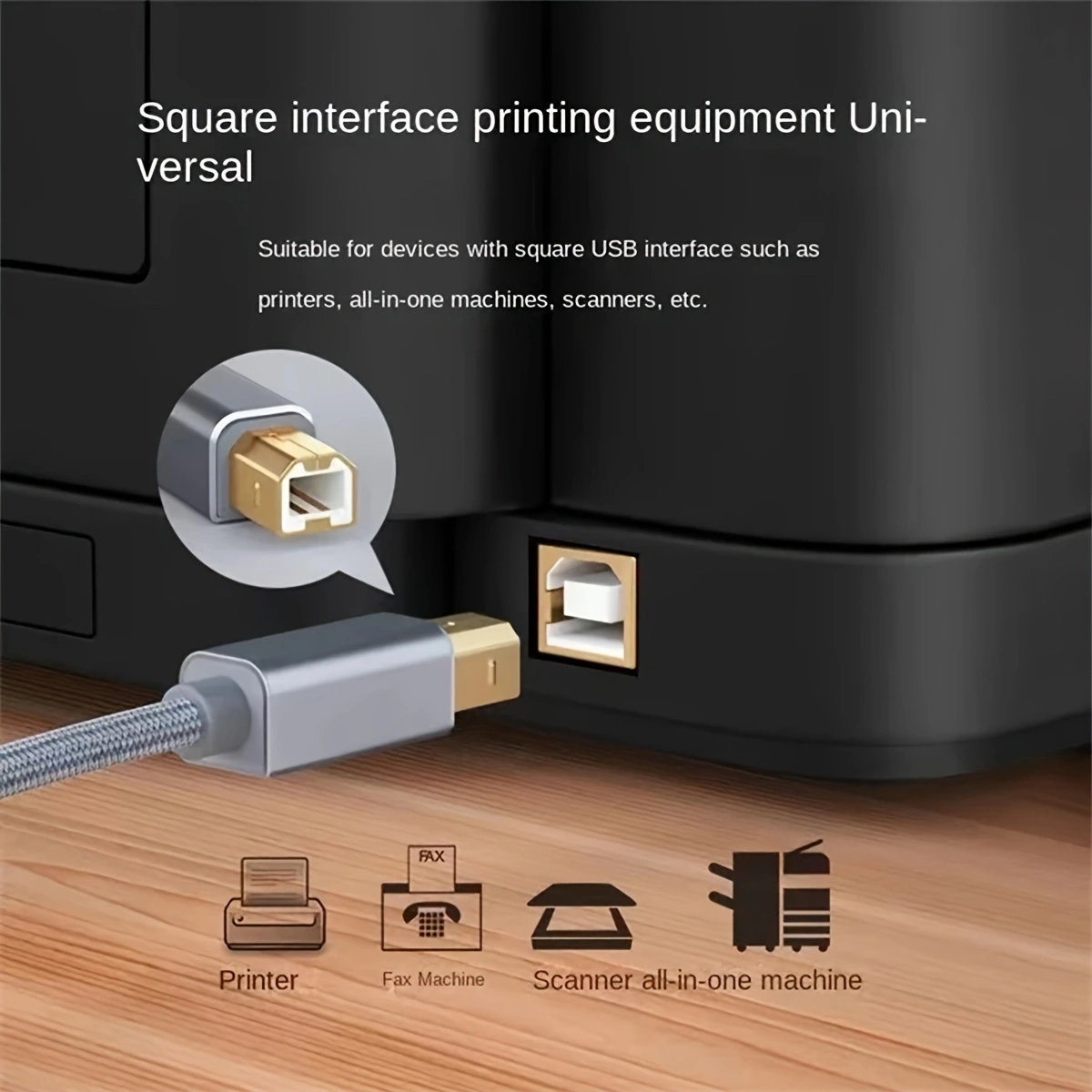 Type-c to USB Micro-B 3.0 Printer Scanning Cable Camera Epson Canon USB ...