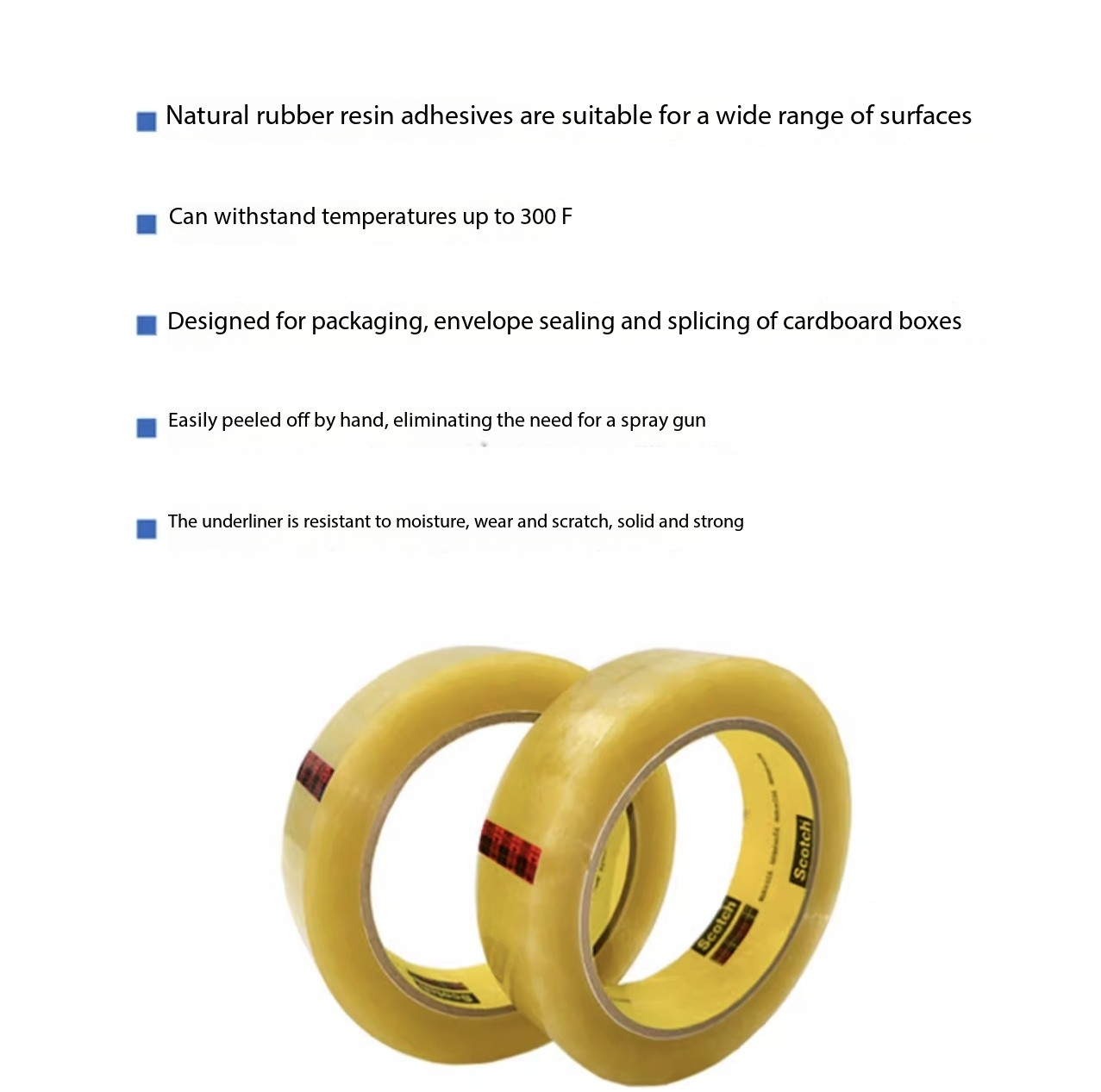 3M Test tape 3M 681 Scotch Tape Light Duty Packaging Tape, Clear Light ...