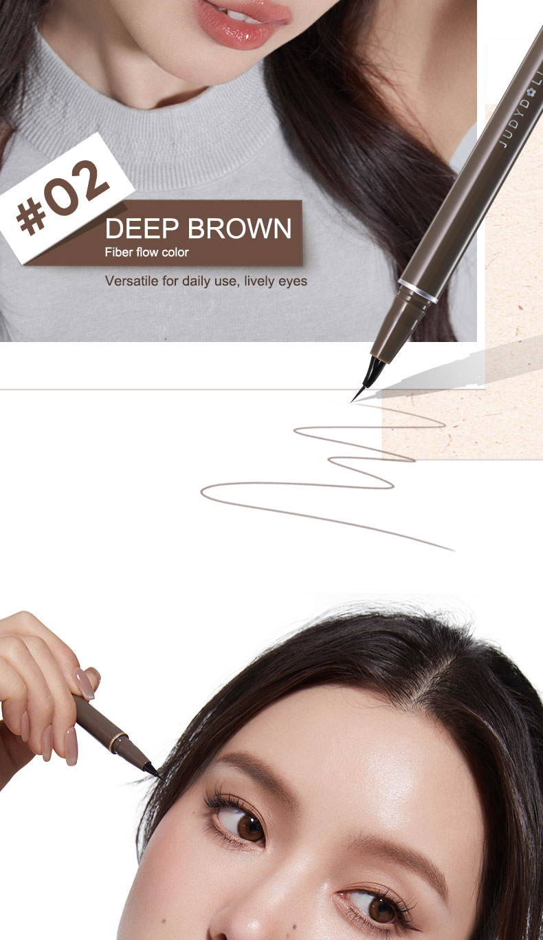 Judydoll Ultra-Fine Eyeliner Waterproof Liquid Eyeliner Quick-drying Long-lasting No Splitting 0 ...