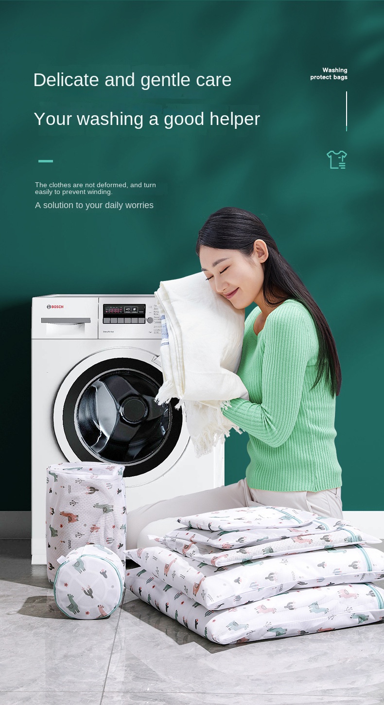 Anti-Knot Laundry Bag, Bra Protective Washing Machine Net Bag for ...