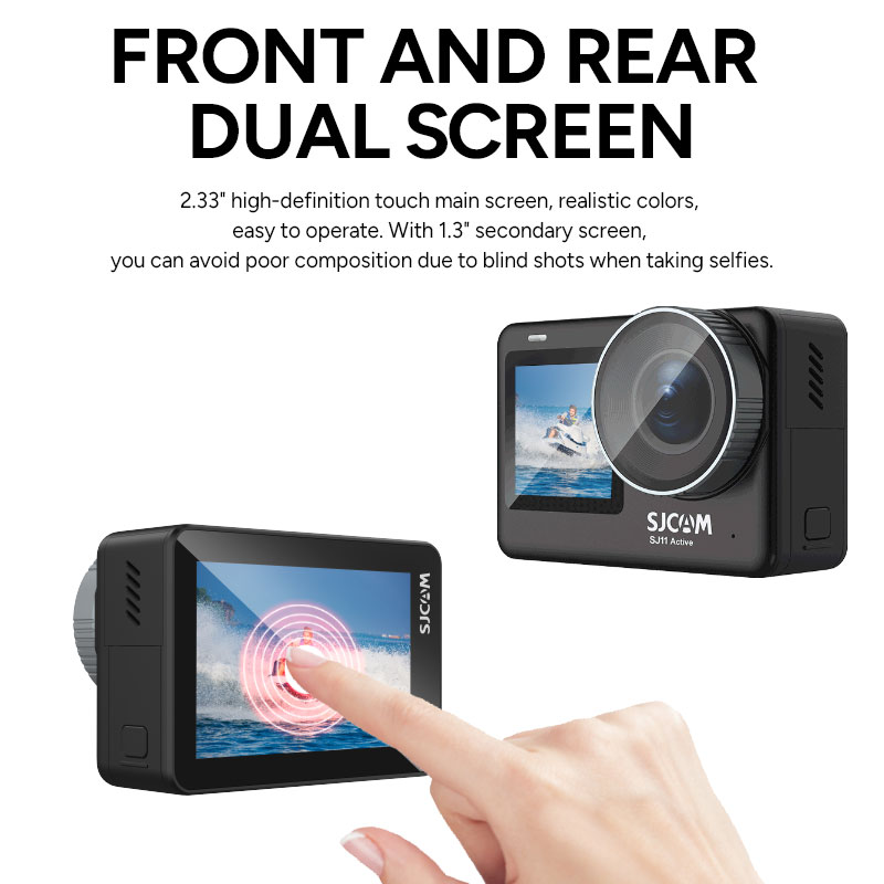 SJCAM SJ11 4K Action Camera, 5M Waterproof Underwater, Motorcycle ...