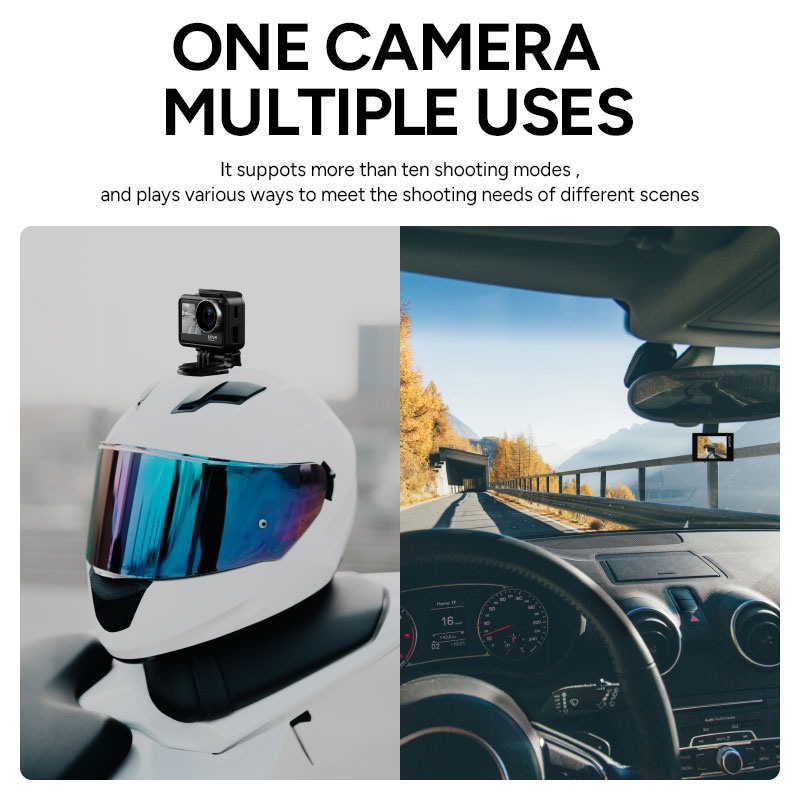 SJCAM SJ11 4K Action Camera, 5M Waterproof Underwater, Motorcycle ...