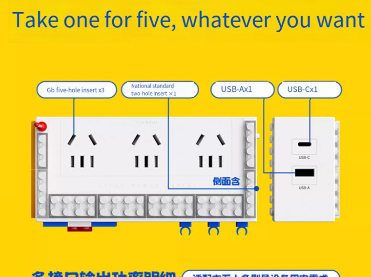 Trozk TL02 65W Gallium Nitride Trailer Block Plug Block Socket Block ...