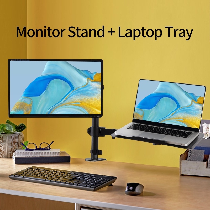 Monitor stand Arm Dual Double Laptop Monitor Arm 10 - 32 inch TV Mount ...