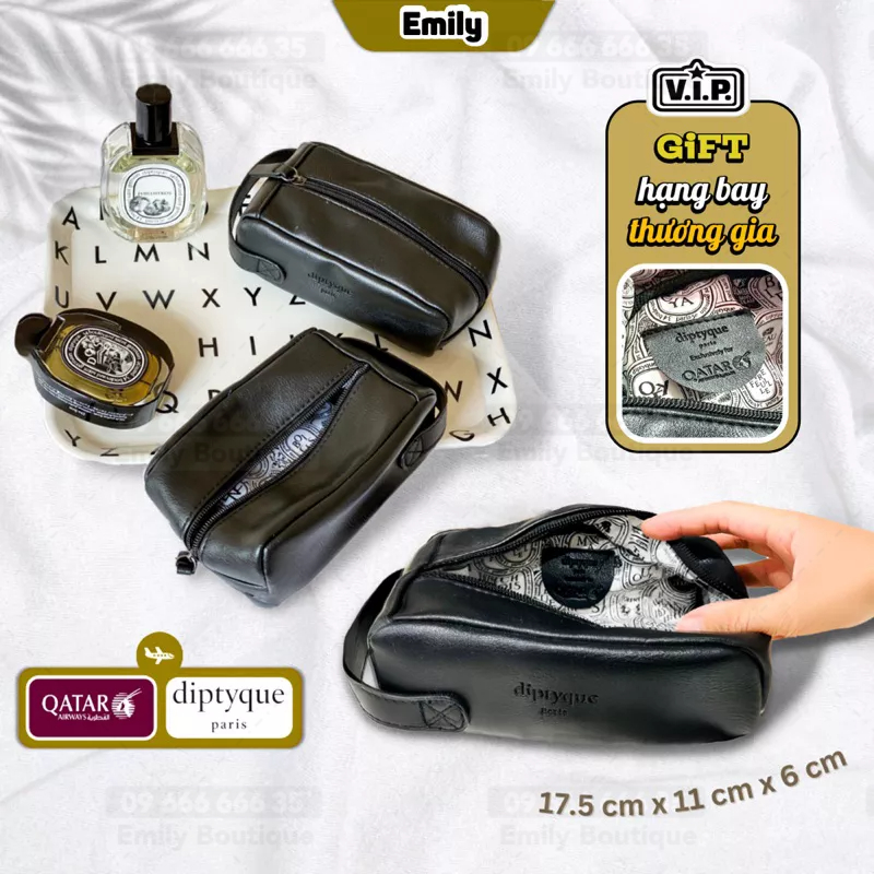 【Ready Stock】Qatar Airways Diptyque Paris High-Grade Portable ...