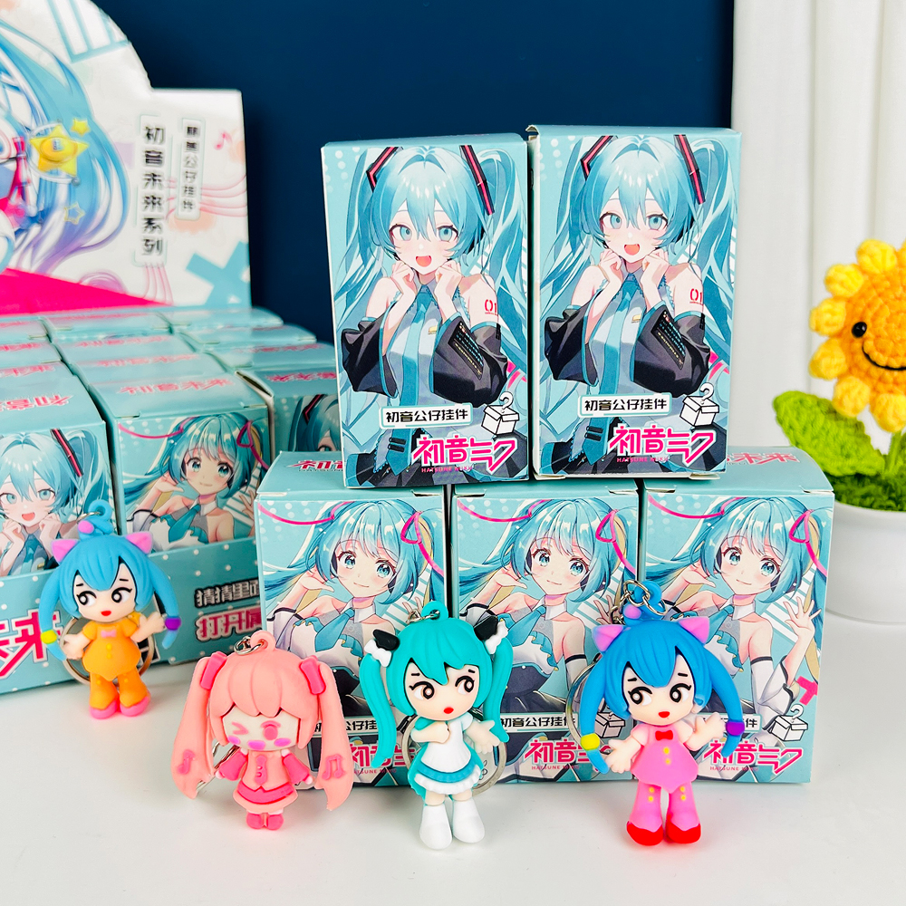 24pcs Hatsune miku Blind Box Keychain Surprise Doll Cute Cartoon Anime ...