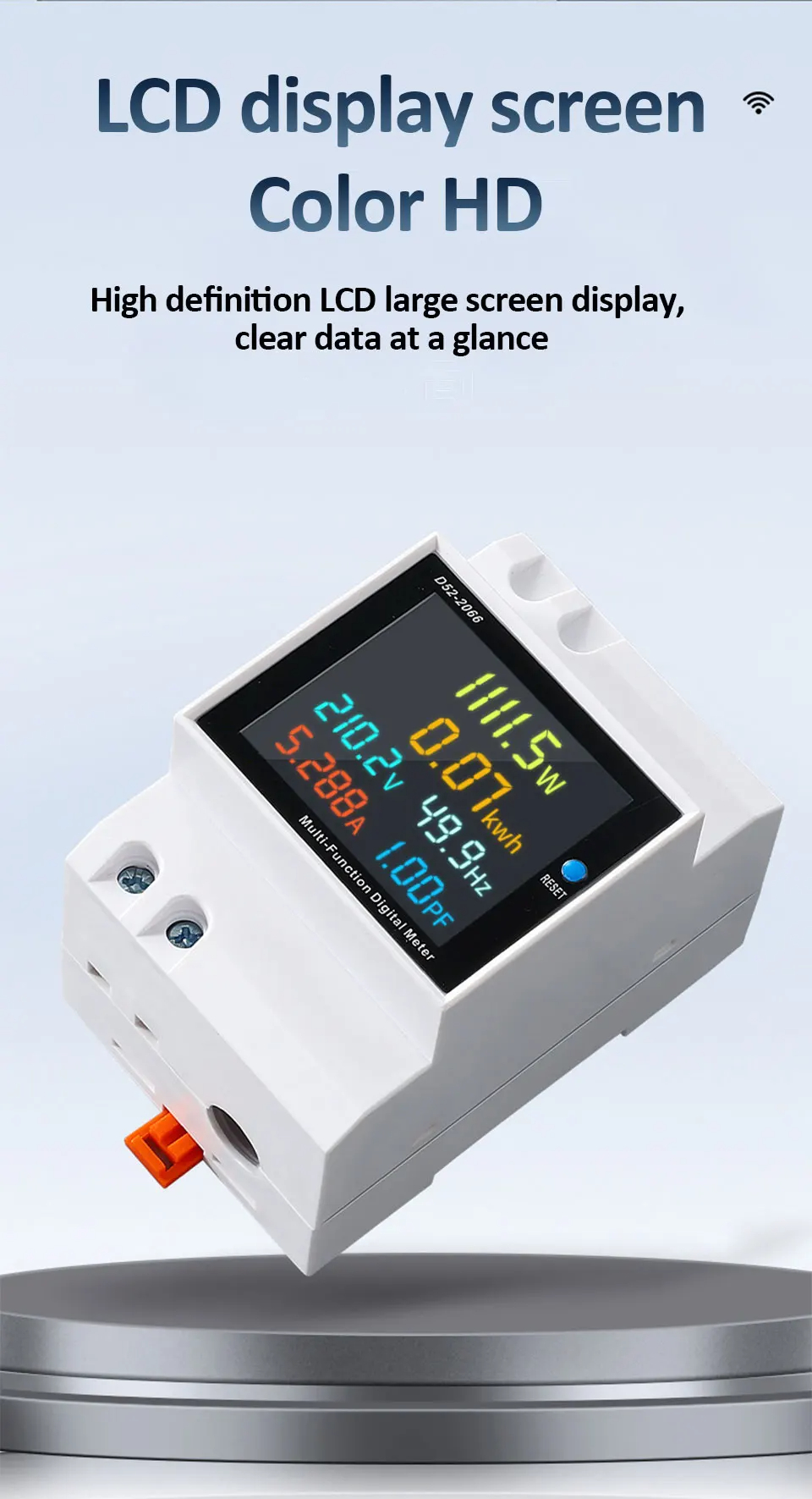 6 IN 1 AC Monitor KWH Electric Energy Frequency Meter 110V 220V 380V ...