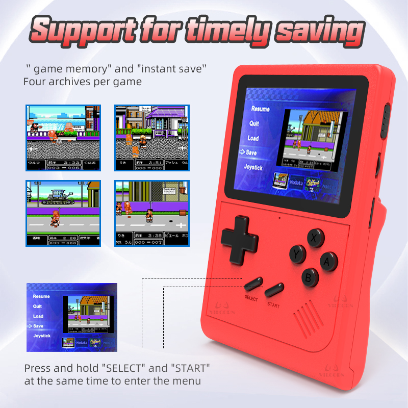 VILCORN GB300 Portable Handheld Game Console Player 3.0 Inch Pocket ...