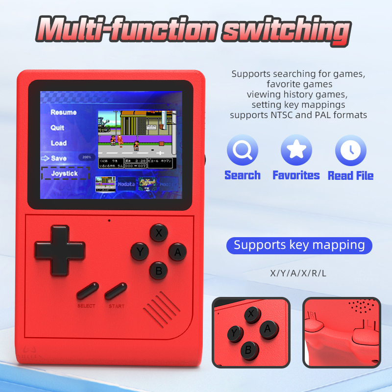 VILCORN GB300 Portable Handheld Game Console Player 3.0 Inch Pocket ...