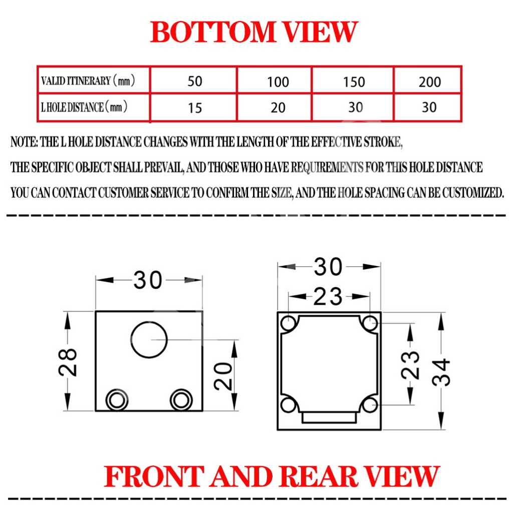 Miniature precision 28 linear stepper motor guide rail slide table T ...