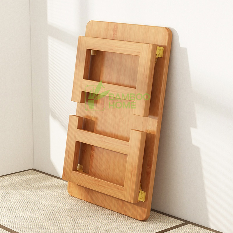 Bamboo Bay Window Table Foldable Tea Table Coffee Table Foldable Desk ...