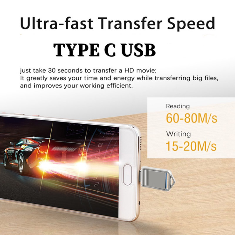 Hp TYPE-C Two-in-One Flash Driver 2TB 1TB 512GB 256GB 128GB OTG Pen ...