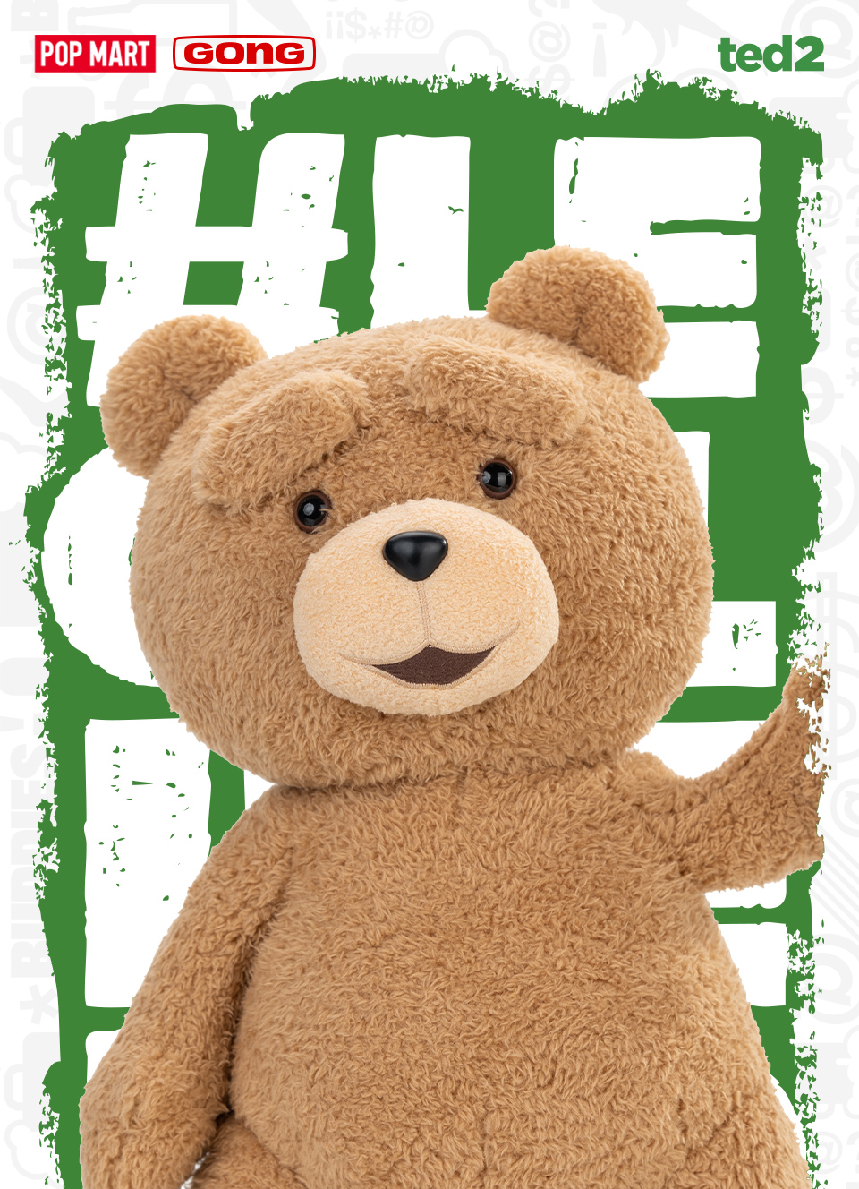 POP MART (Ted2) ted action plush doll | Shopee Malaysia