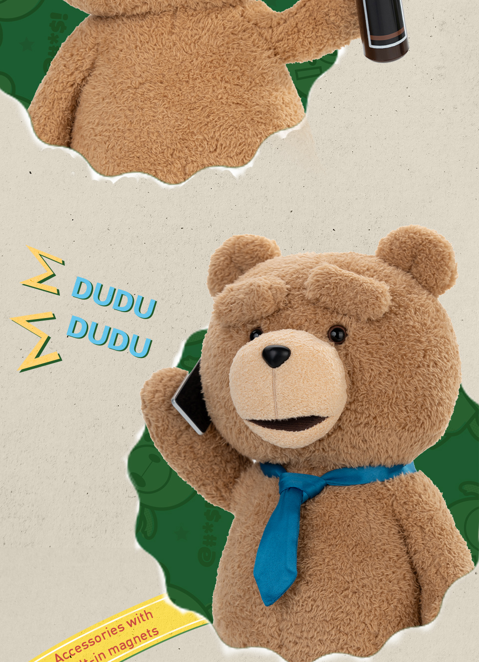 POP MART (Ted2) ted action plush doll | Shopee Malaysia