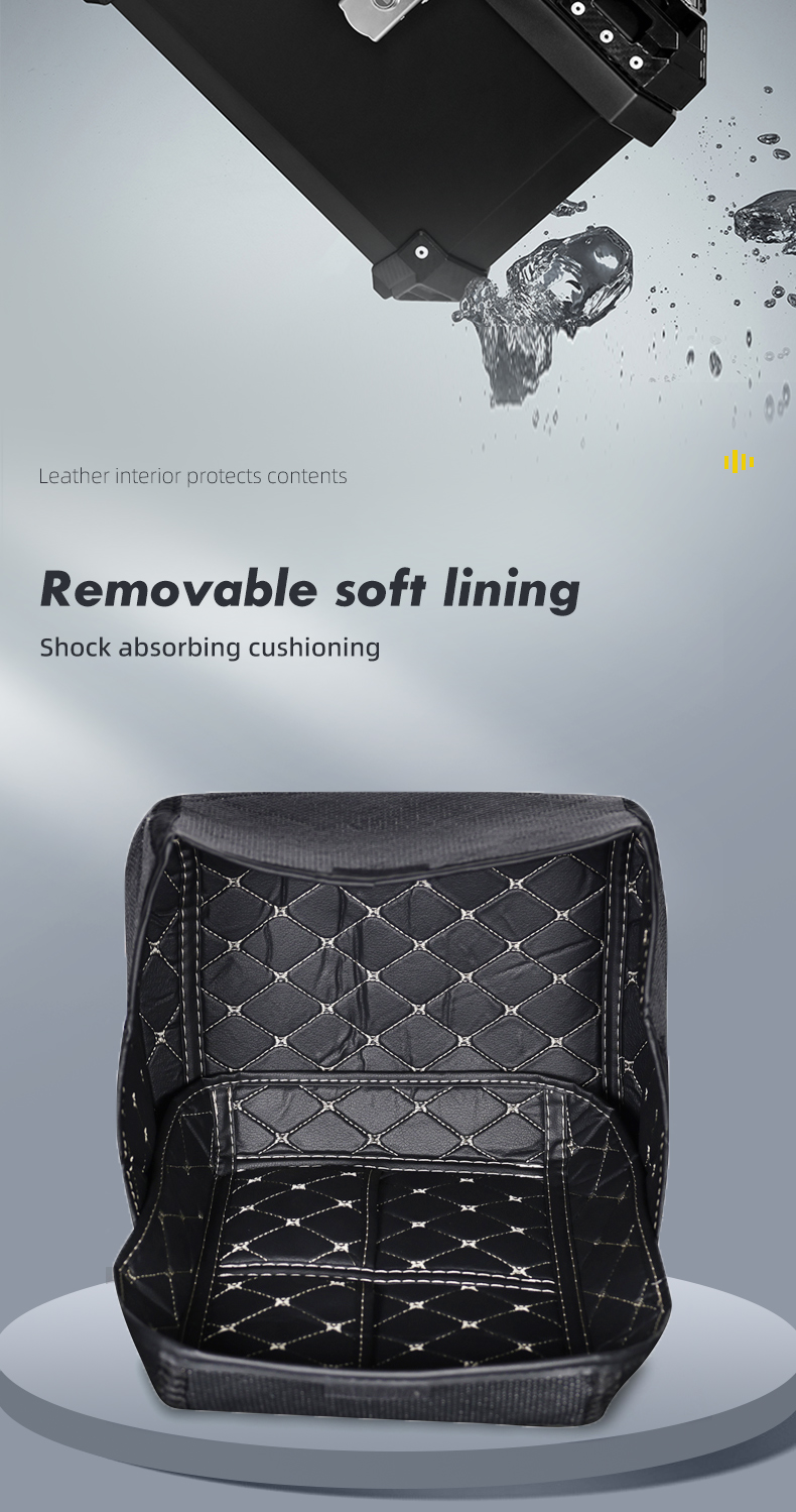 🔥TANKER ABS TOP BOX🔥38L 45L Top Box Motorcycle Aluminium Top Box 45L ...