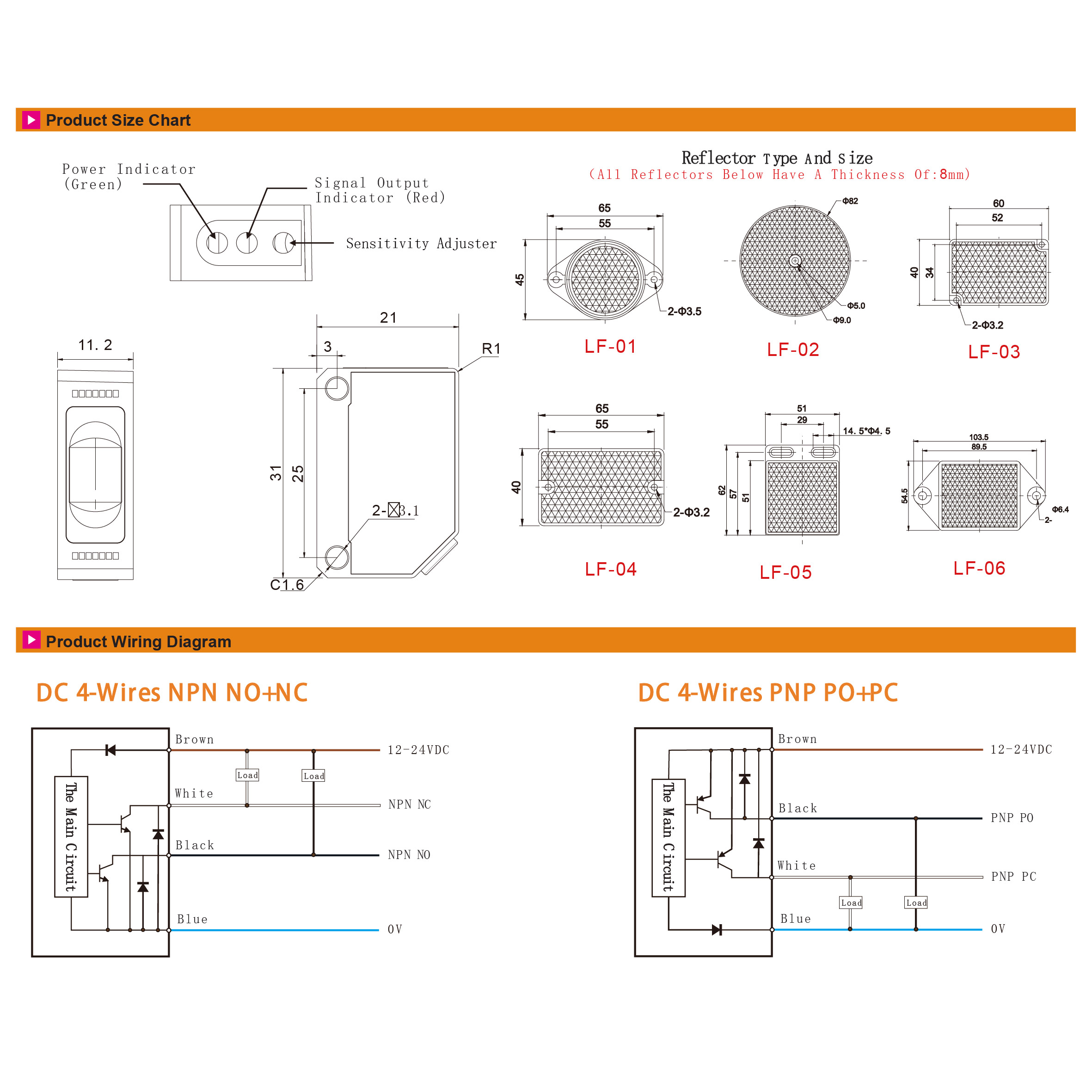 Square Photoelectric Sensor LFD Series | Shopee Malaysia