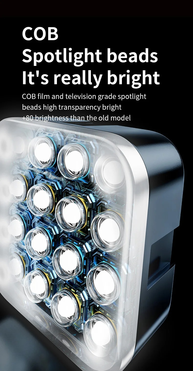 Portable Mini LED Video Camera Night 6000k Lamp for Camera Tripod ...