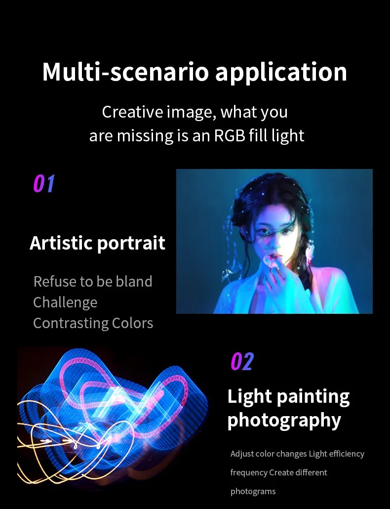 Portable Mini LED Video Camera Night 6000k Lamp for Camera Tripod ...