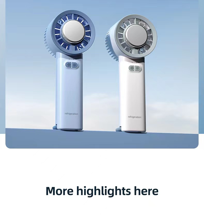 6000Mah Mini Fan Kipas Pegang Tangan Kecil Ais Kipas Mini Asrama Kecil ...