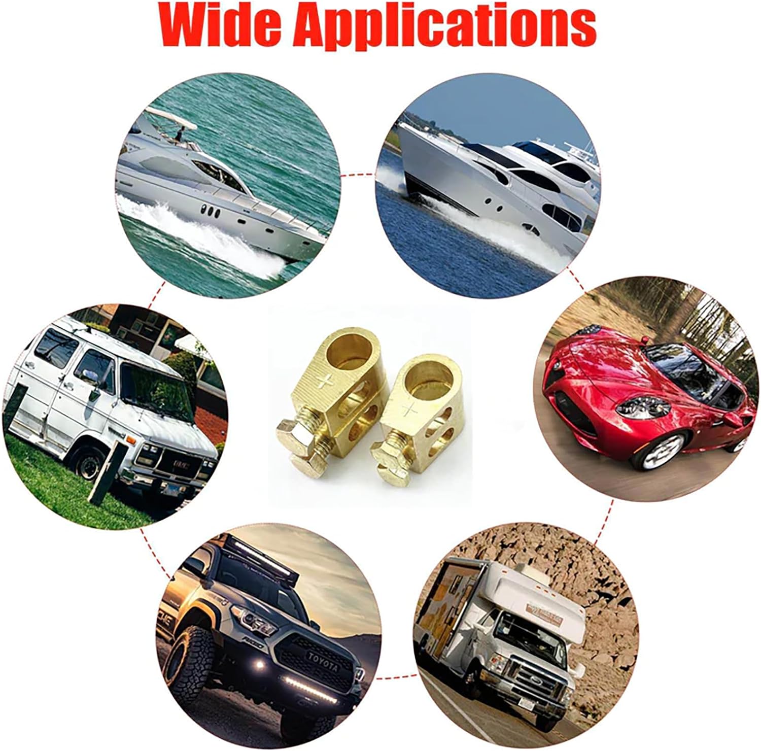 2024 Pure Copper Battery Terminal, Upgrade Pure Copper Battery ...