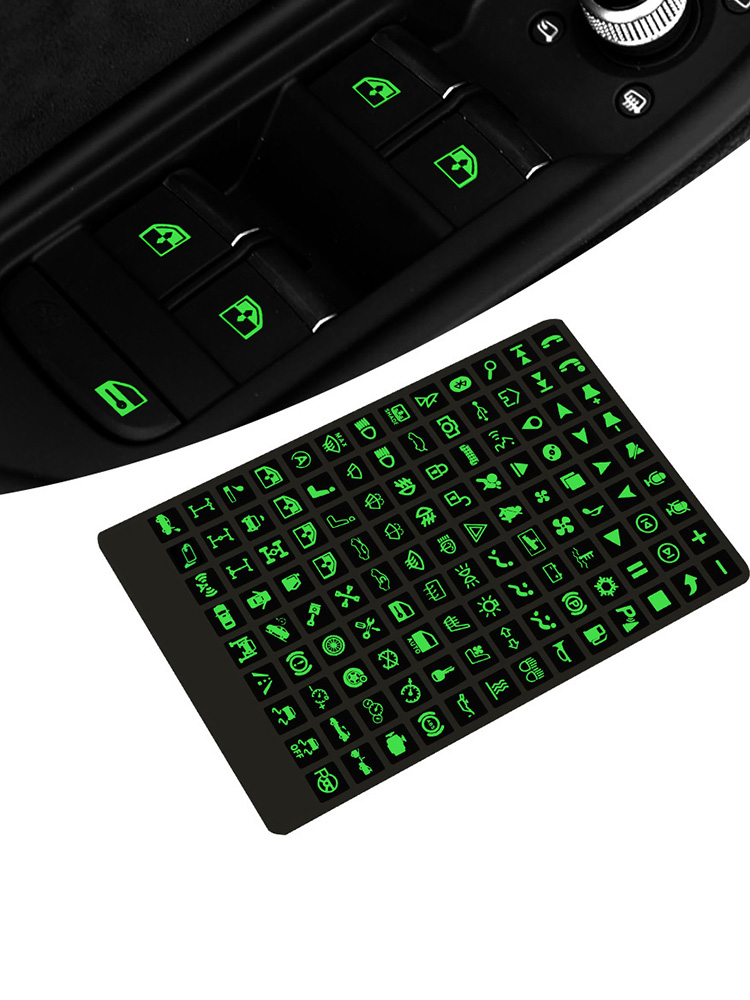 Car Luminous Sticker Switches Relay Decoration Multi-function Button ...