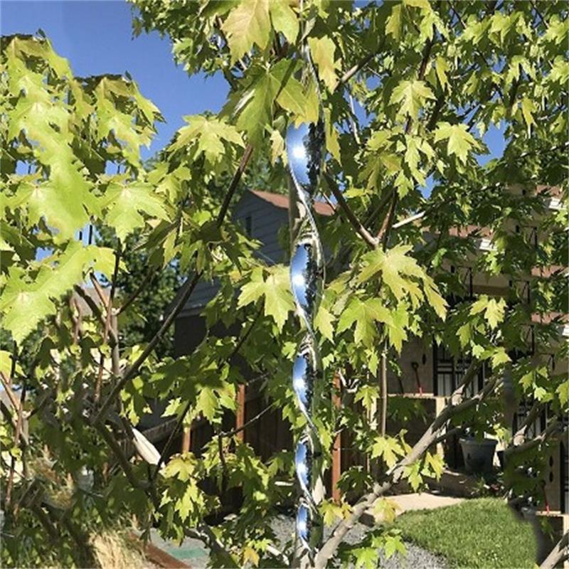 10PC Bird Repellent Spiral Rods - 30cm Reflective Wind-Activated Garden ...