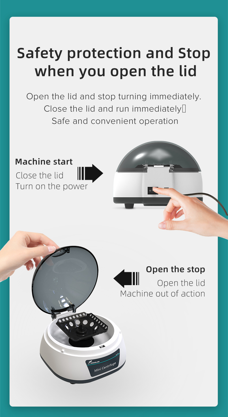 JOANLAB Pcr Micro Centrifuge Machine Digital High-speed Prp Plasma Centrifuge Lab 12000rpm 0.2/0 ...