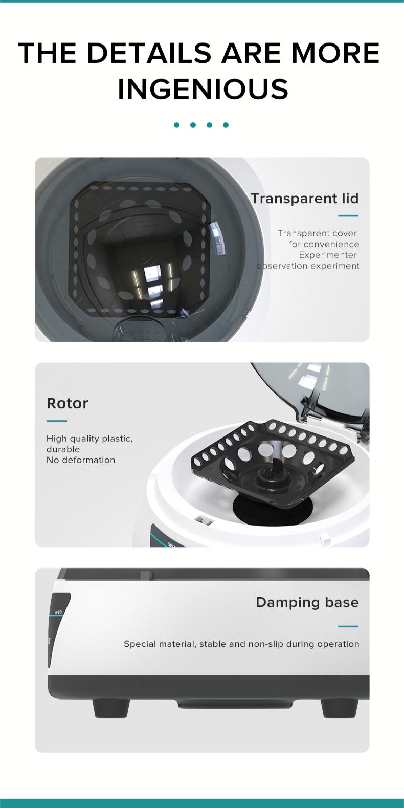 JOANLAB Pcr Micro Centrifuge Machine Digital High-speed Prp Plasma Centrifuge Lab 12000rpm 0.2/0 ...