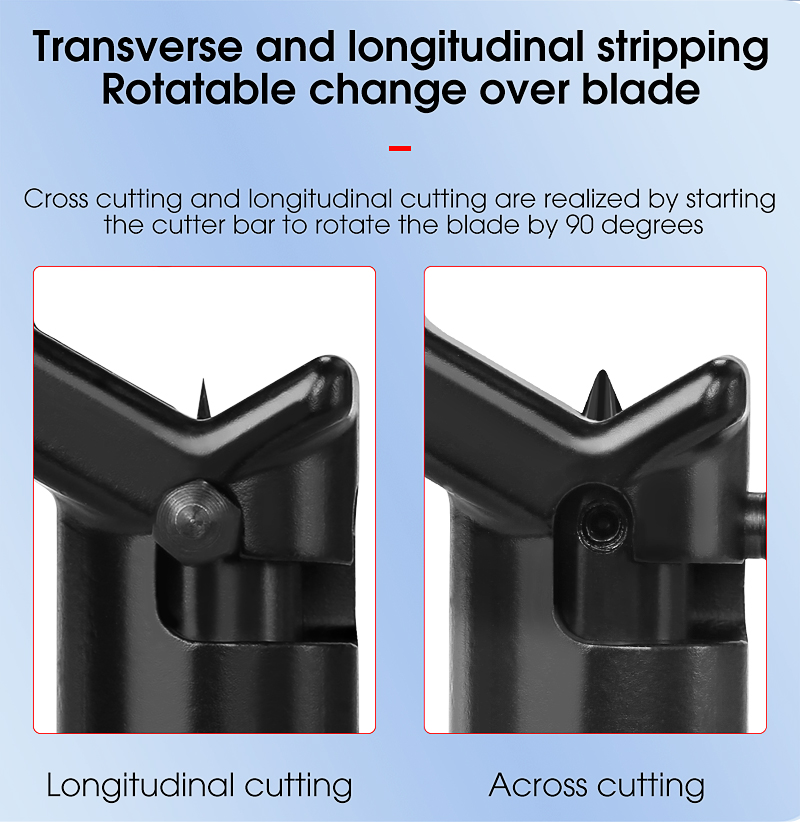 Armored cable stripper longitudinal transverse cable opener ...