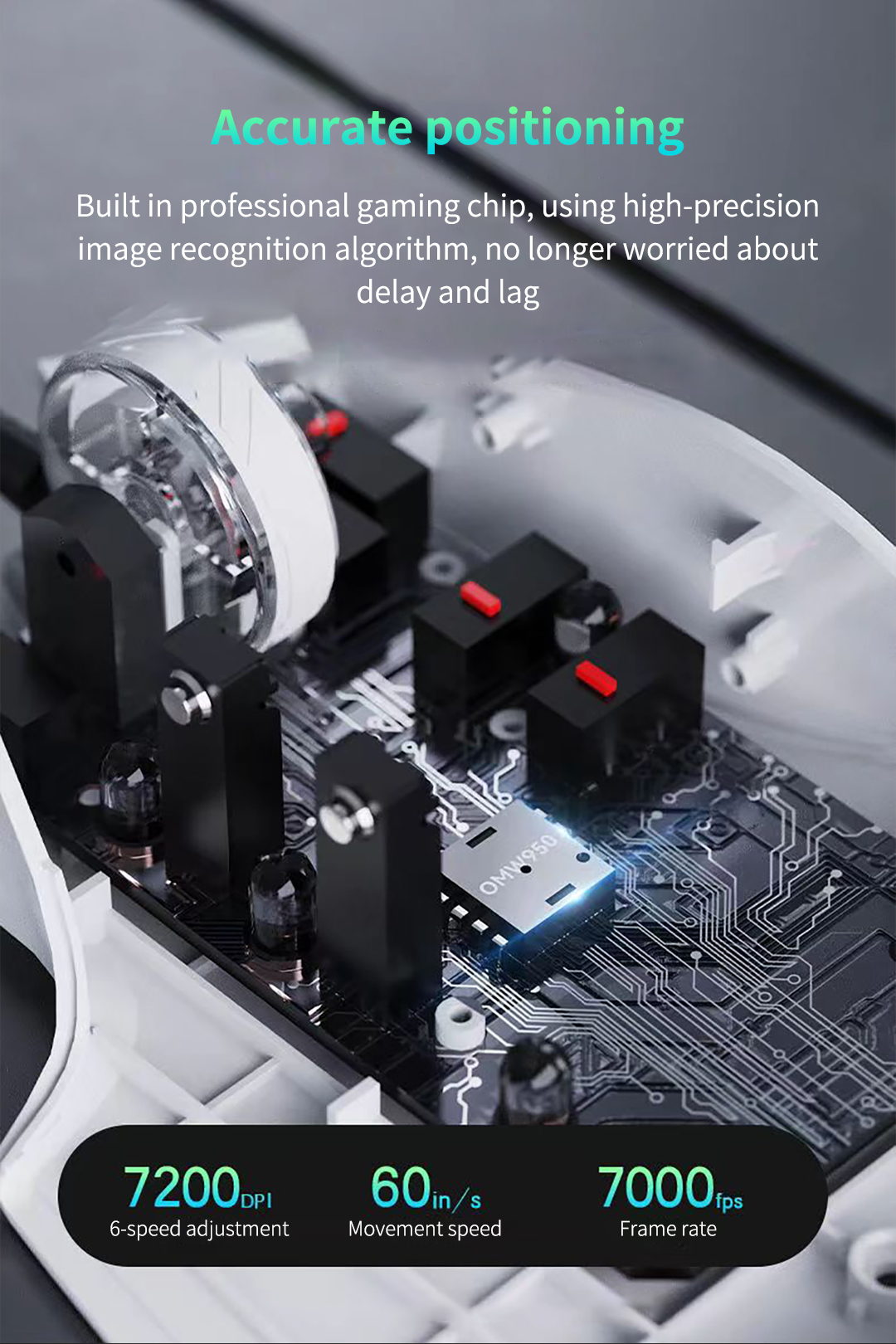 Acer OMW950 Wired Gaming Mouse With RGB Light Effect, 6 Speeds DPI ...