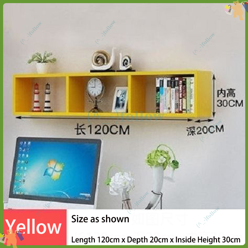 Simple Bookshelf Wall Shelf Wall-Mounted Shape Decoration Shelf Wall ...