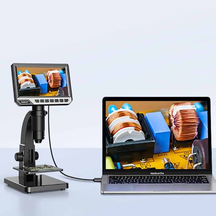 DM11 TOMLOV 7 inch 2000X Digital Cell Microscope Microcytoscope USB ...
