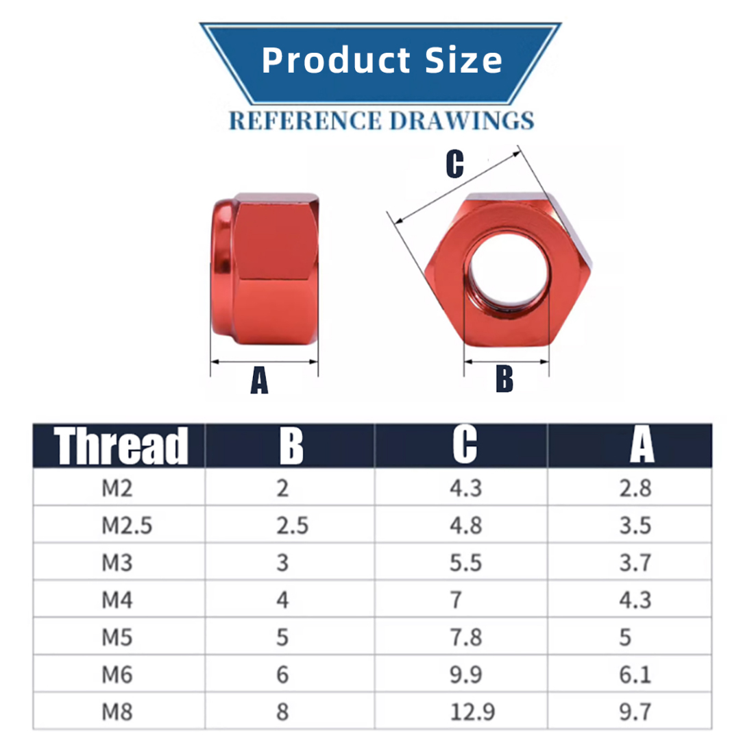 Multicolor Aluminum Alloy Flange Nut Locking Nut Nylon-Insert Screw Cap ... Multicolor Aluminum Alloy Flange Nut Locking Nut Nylon-Insert Screw Cap ...