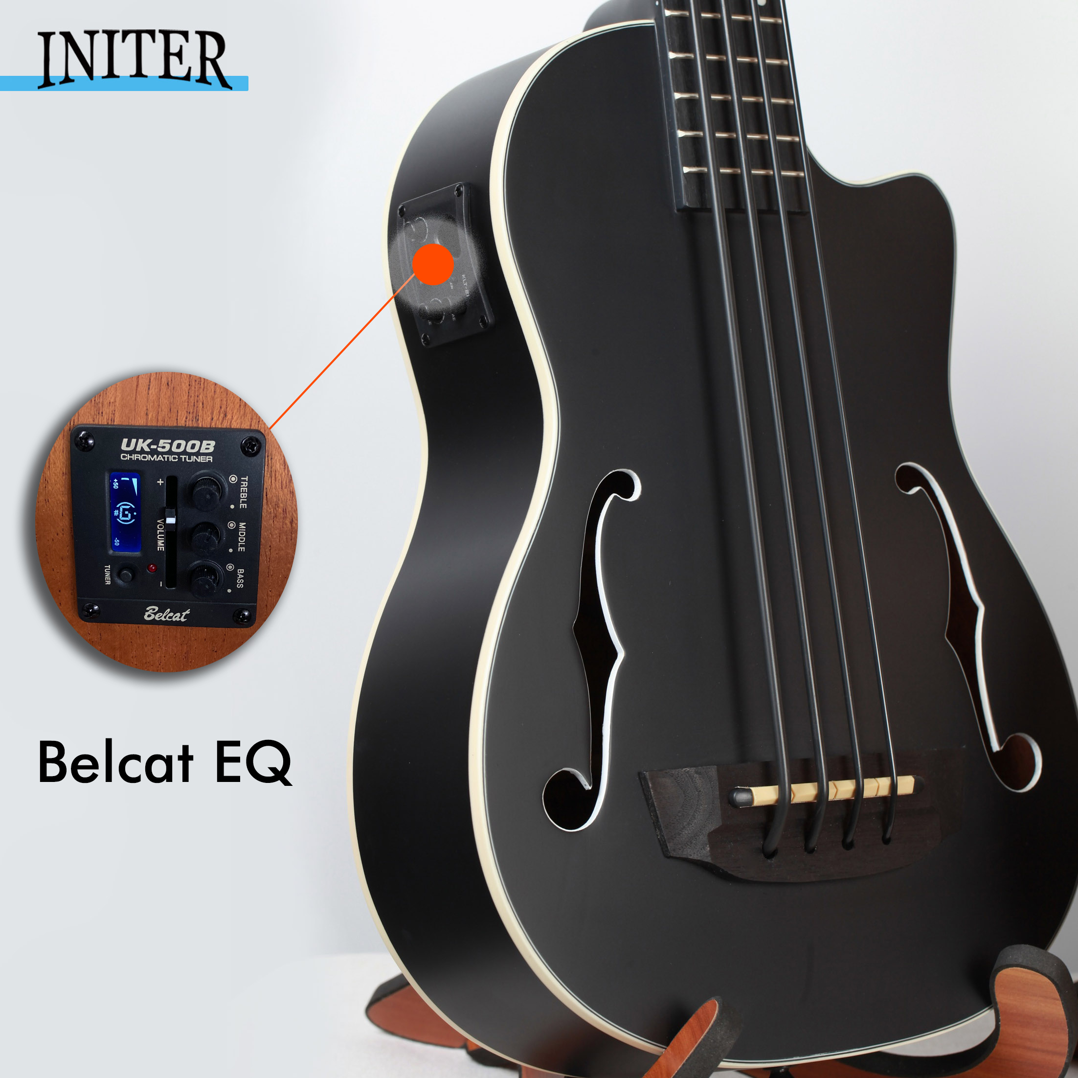 【ready stock】30inch INITER ukulele bass Mahogany Ubass Fretted or ...