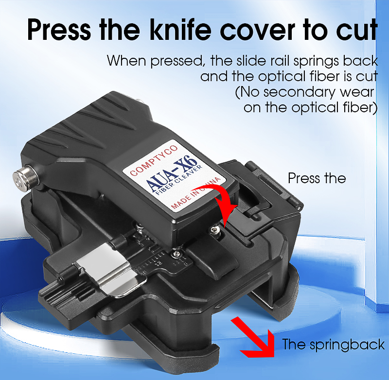 Fiber Cleaver Optical fiber cutter AUA-X6 optical fiber fusion hot melt ...