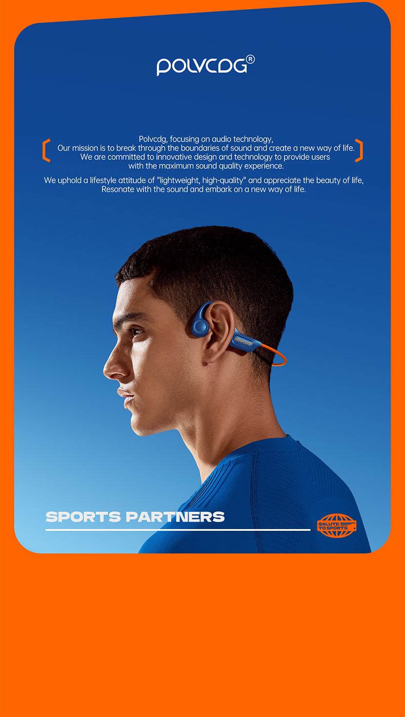 Polvcdg-X15 64G Bone Conduction Headset Not In-ear Wireless Earphone ...