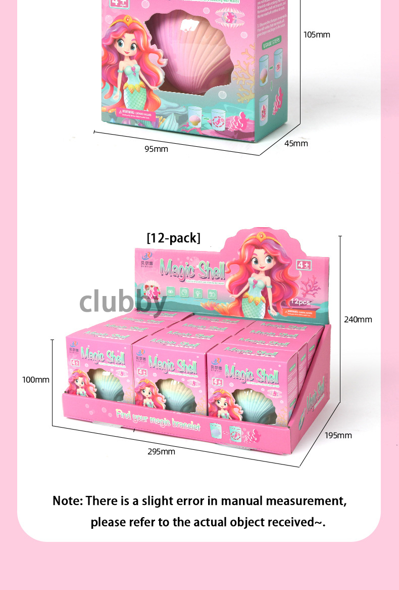 Soaking shell toys Shells Bracelet Soaked In Water Hatching Surprised Gift Early Education toy ...