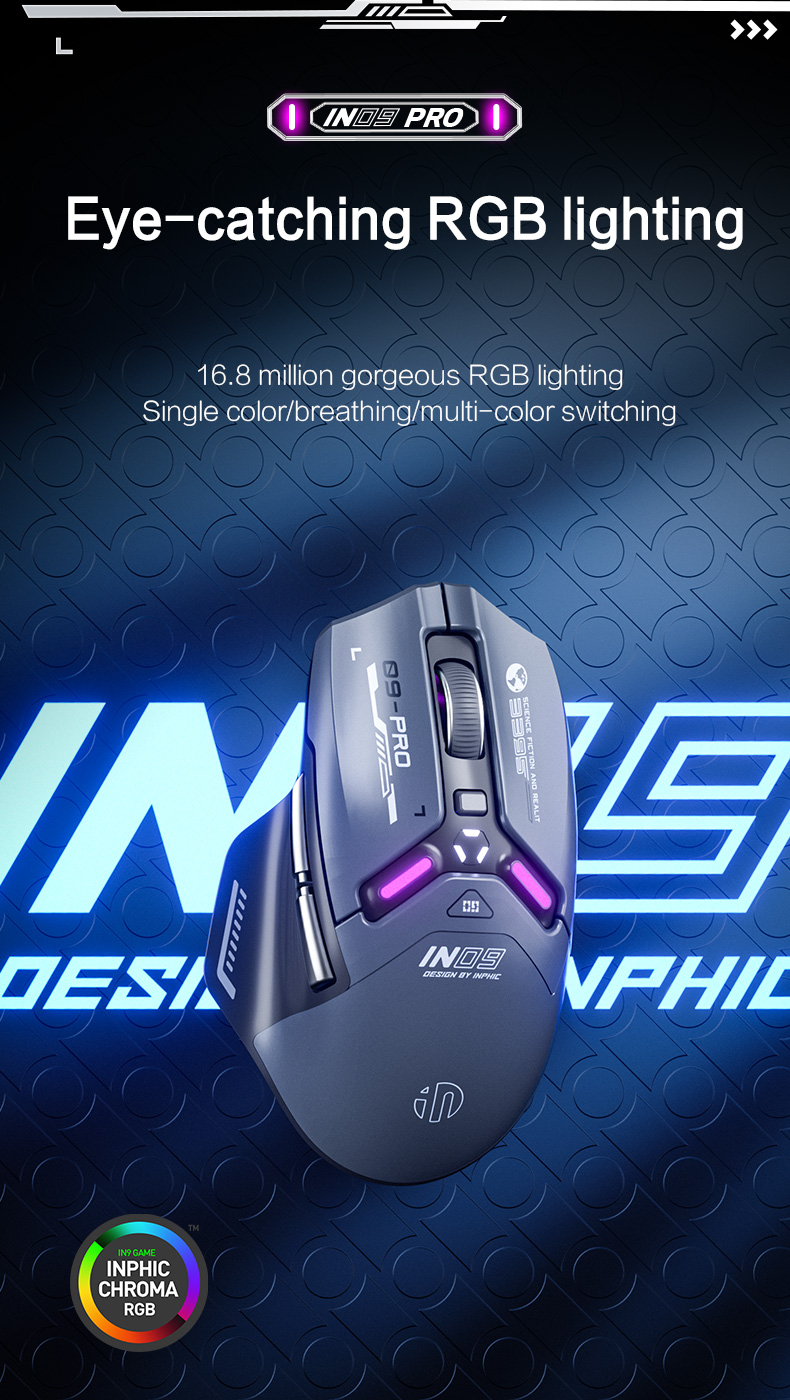 inphic IN9 pro Precision Esports Mouse Gaming Mouse Wireless/Wired ...