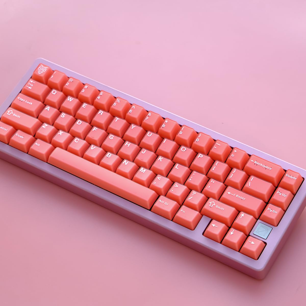 121 Keys/set Aifei Neon Light Klein Blue Pyga Keycaps ABS Double Shot ...