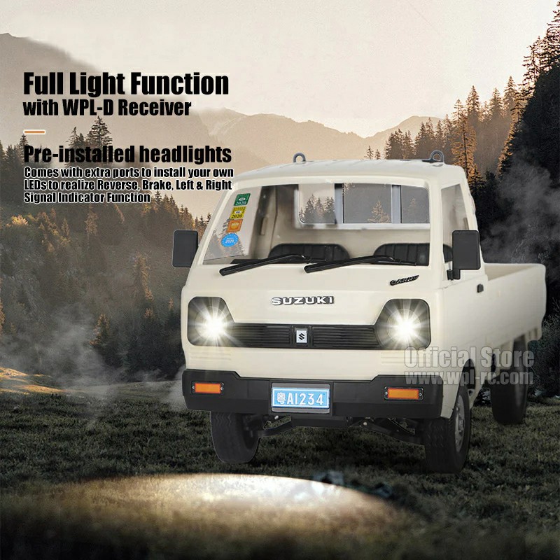 【In Stock】 WPL D-14 D14 1/10 RTR Full Scale 2.4G Rear Drive Drift RC ...