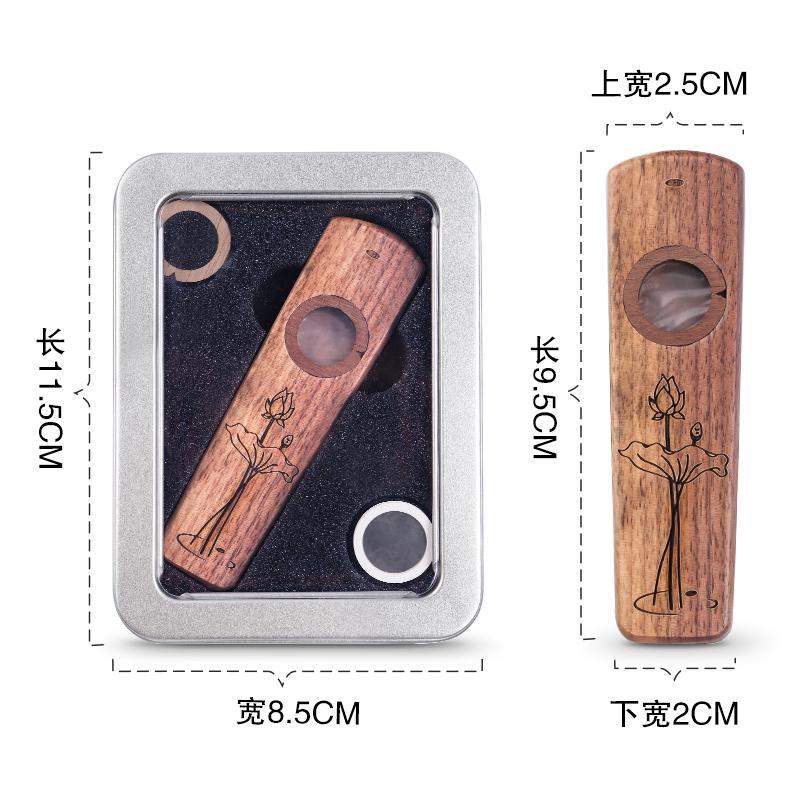 Solid Wood Kazoo Flute Sapele Wood Rosewood Maple Walnut Kazoo Wooden ...