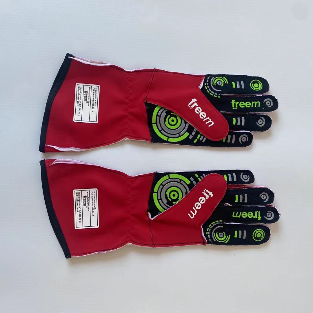 Freem Outer Stitching Gloves Car Kart FIA Certified Kart F1 Off-Road RV ...