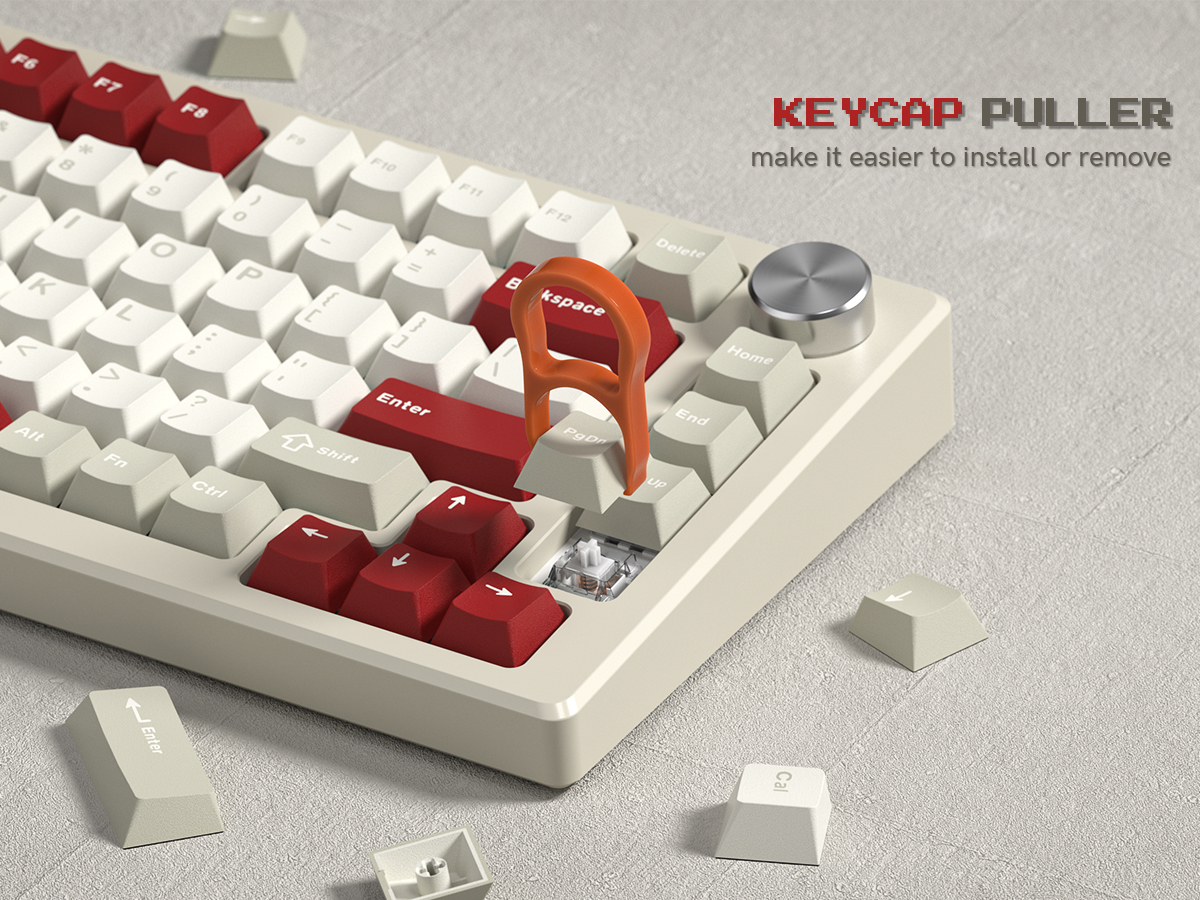 WOMIER 138 Keys Retro Game Keycaps Custom Key Caps set Cherry Profile ...