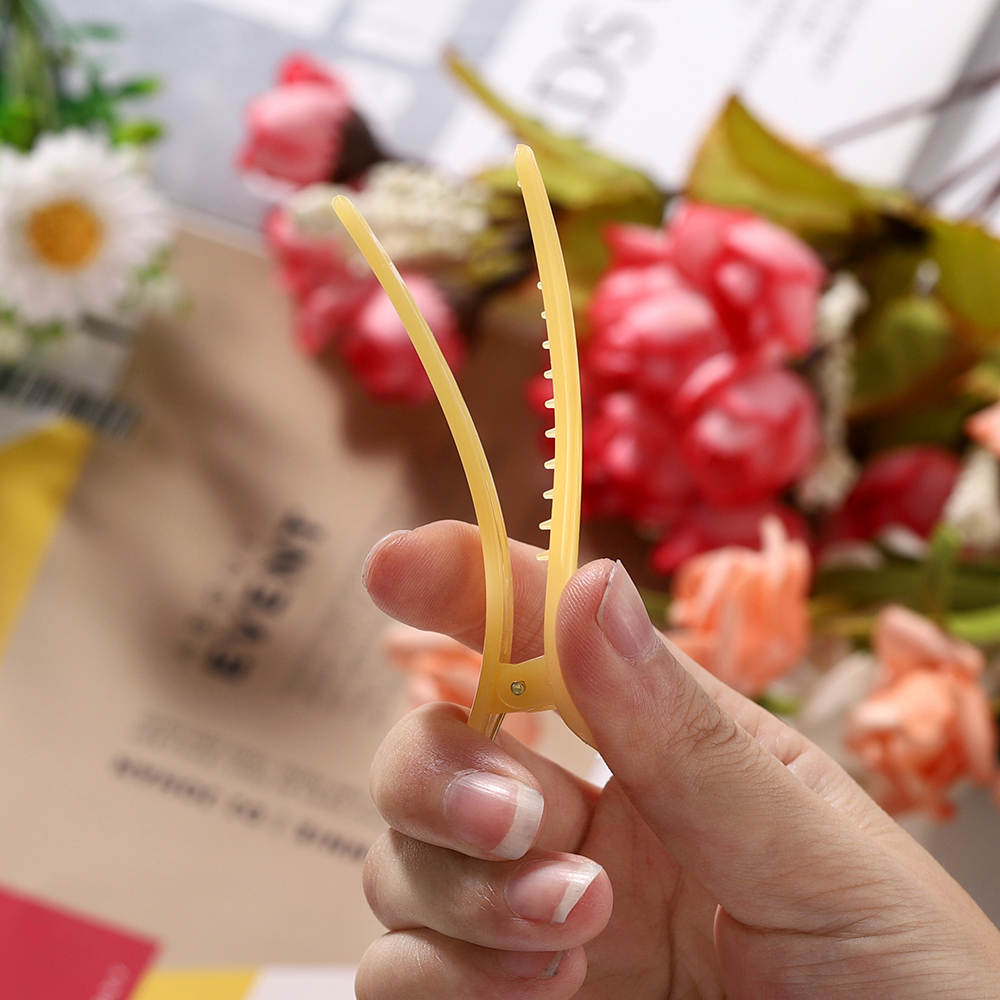 St. kunkka Colorful Plastic Hair Clips 4/10 Pcs With Cardboard Duckbill ...