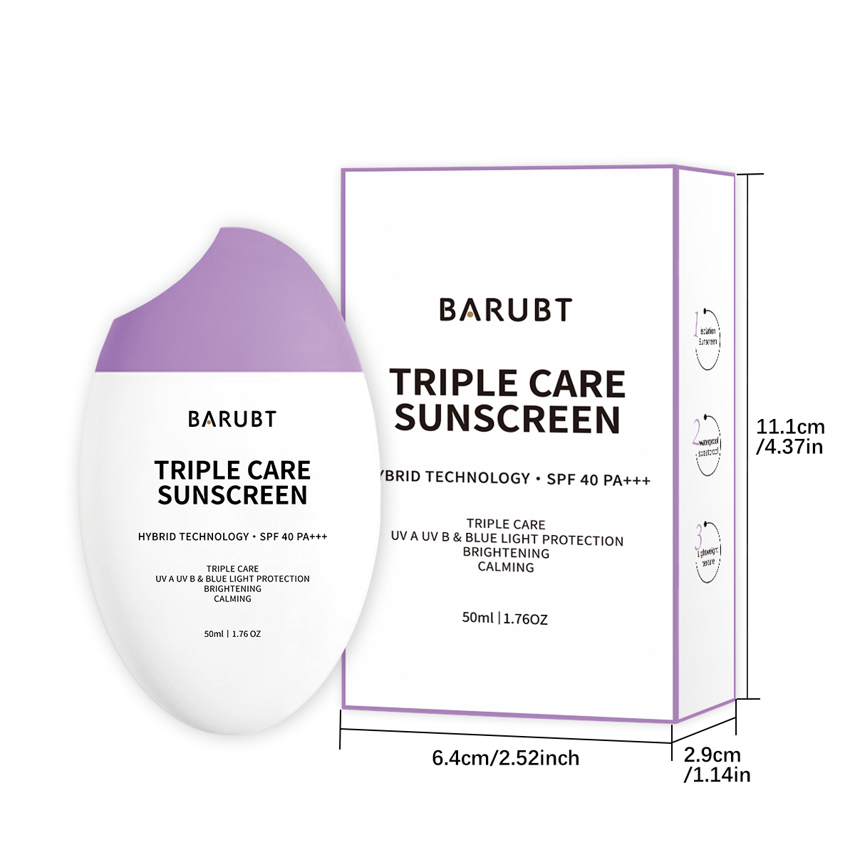 BARUBT triple care sunscreen sunscreen anti -ultraviolet rays ...