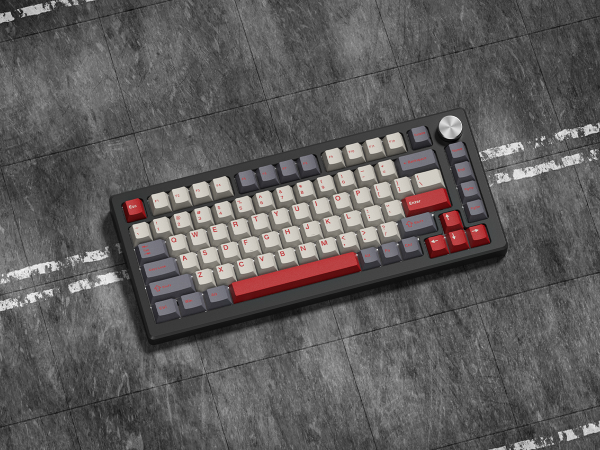 WOMIER 132 Keys PBT Keycaps Retro Cherry Profile Double Shot Custom Key ...